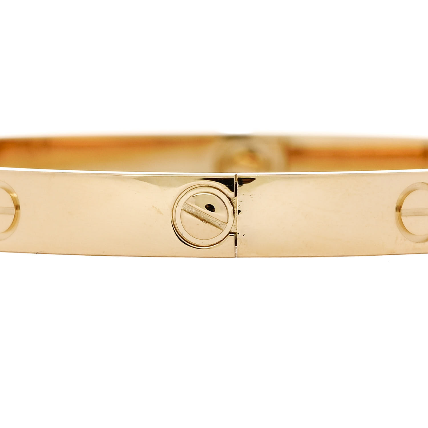 CARTIER 18K Yellow Gold LOVE Bracelet 19 1529647 FASHIONPHILE