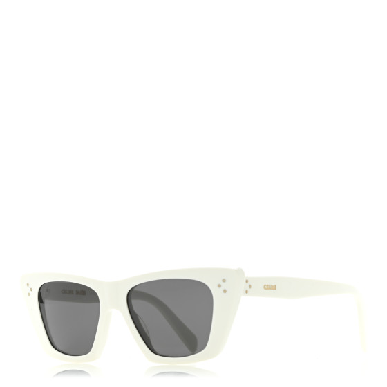 Celine Acetate Cat Eye Sunglasses Cl40187i White 1170388 Fashionphile