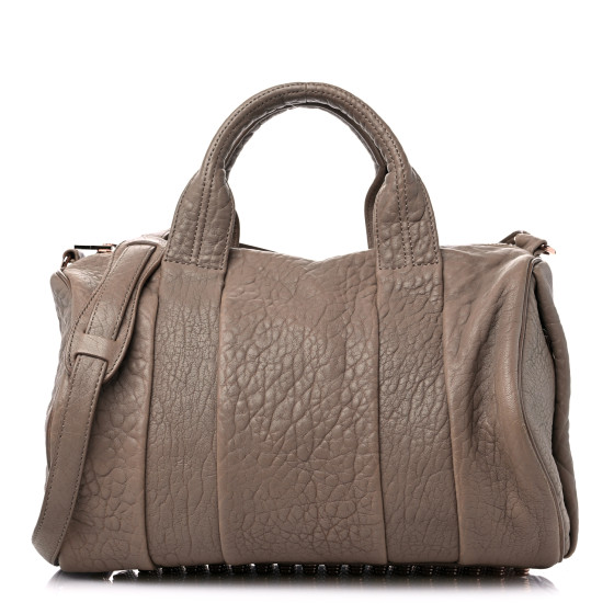 ALEXANDER WANG Pebbled Lambskin Rocco Latte Rose Gold Hardware 1255752 ... ALEXANDER WANG Pebbled Lambskin Rocco Latte Rose Gold Hardware 1255752 ...