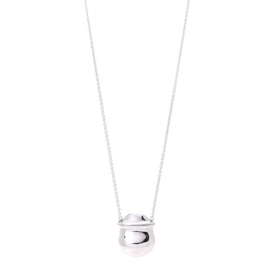 TIFFANY Sterling Silver Elsa Peretti Bottle Inro Pendant Necklace ...