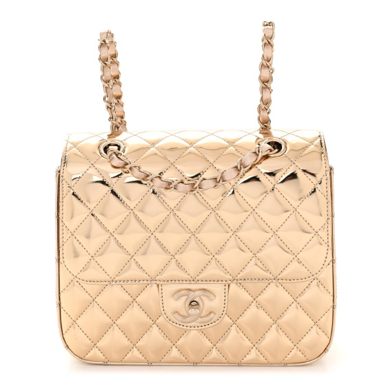 CHANEL Mirror Calfskin Metallic Calfskin Quilted Hollywood Boulevard ...
