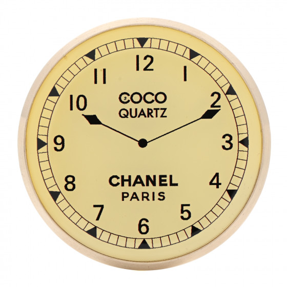 CHANEL Metal Clock Brooch Gold Black 1038881 | FASHIONPHILE