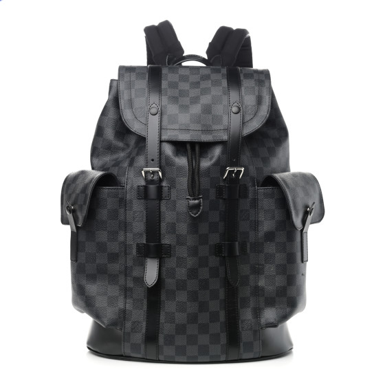 LOUIS VUITTON Damier Graphite Christopher PM Backpack 1108069 ...