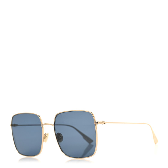 Christian Dior Metal Diorstellaire 1 Sunglasses Gold Blue 1537036 Fashionphile