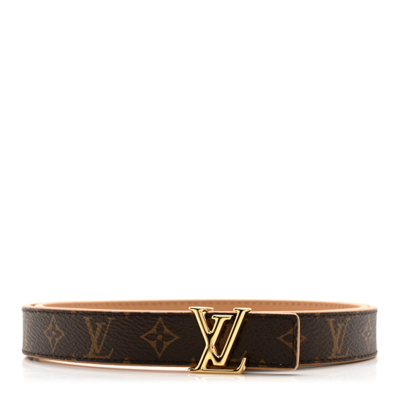 LOUIS VUITTON Calfskin Monogram 20mm LV Iconic Reversible Belt 75 30 Arizona Beige 1556329 FASHIONPHILE