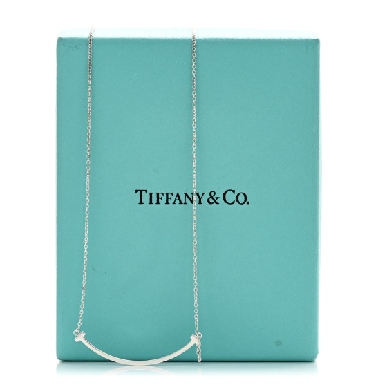 Tiffany and co t smile necklace silver store