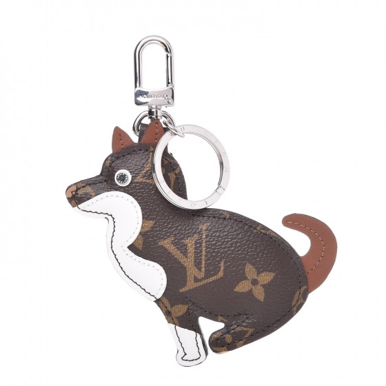 LOUIS VUITTON Monogram Dog Bag Charm Key Holder 332500 | FASHIONPHILE
