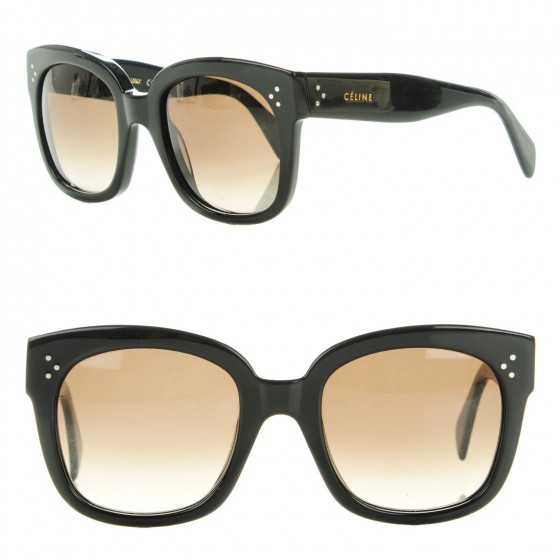 Celine New Audrey Sunglasses Cl 41805s Black 146265 Fashionphile