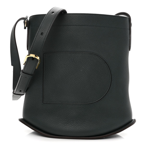 DELVAUX Taurillon Pin Daily Surpique Bucket 1155647 | FASHIONPHILE