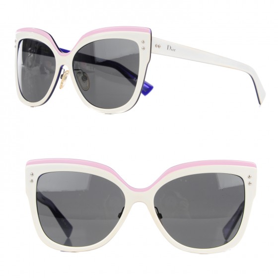 Christian Dior Exquise Sunglasses White Pink 145319 Fashionphile