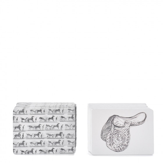 Hermes La Collection Emile Hermes Memory Game Black White 478091 