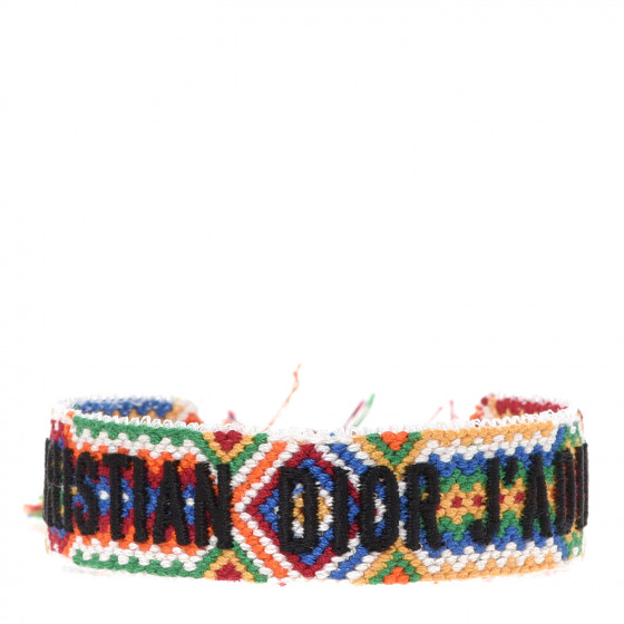 CHRISTIAN DIOR Microbeads J Adior Friendship Bracelet Rainbow 982165 FASHIONPHILE