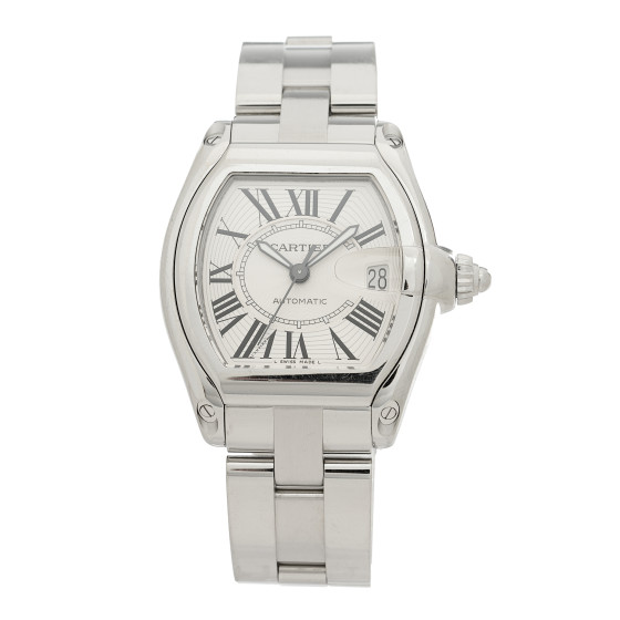 CARTIER Stainless Steel 37mm Roadster Automatic Watch 1607651 ...