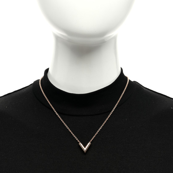 Essential v necklace store