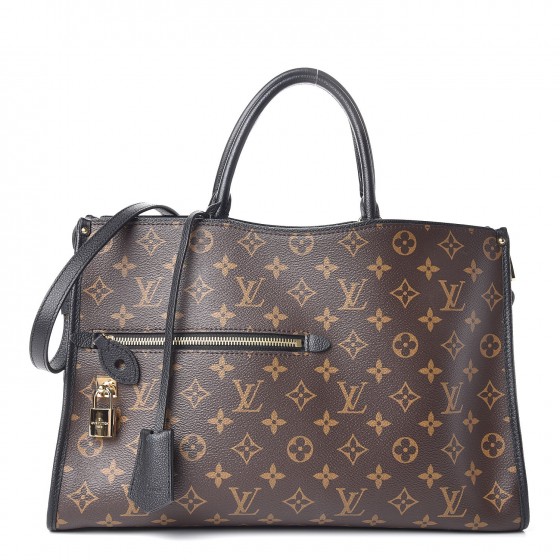 LOUIS VUITTON Monogram Popincourt MM Black 339345 | FASHIONPHILE