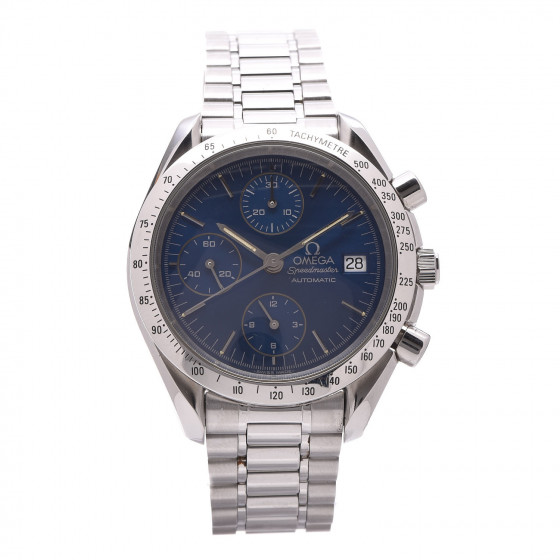 OMEGA Stainless Steel 39mm Speedmaster Date Chronograph Automatic Watch ...