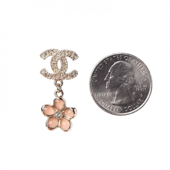 Chanel metal and diamante earrings store